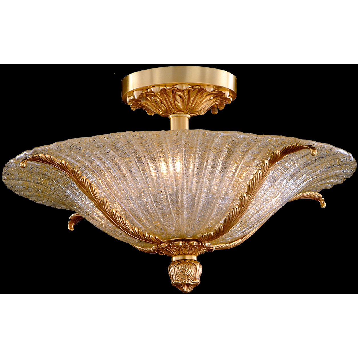 Fine Art 19615-0-55 Mariner Luxury LED 23.62 inch French Gold Flush ...